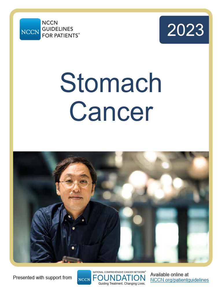 2023-NCCN-Stomach-Cancer-Guidelines For Patients | PDF | Stomach | Human Digestive System
