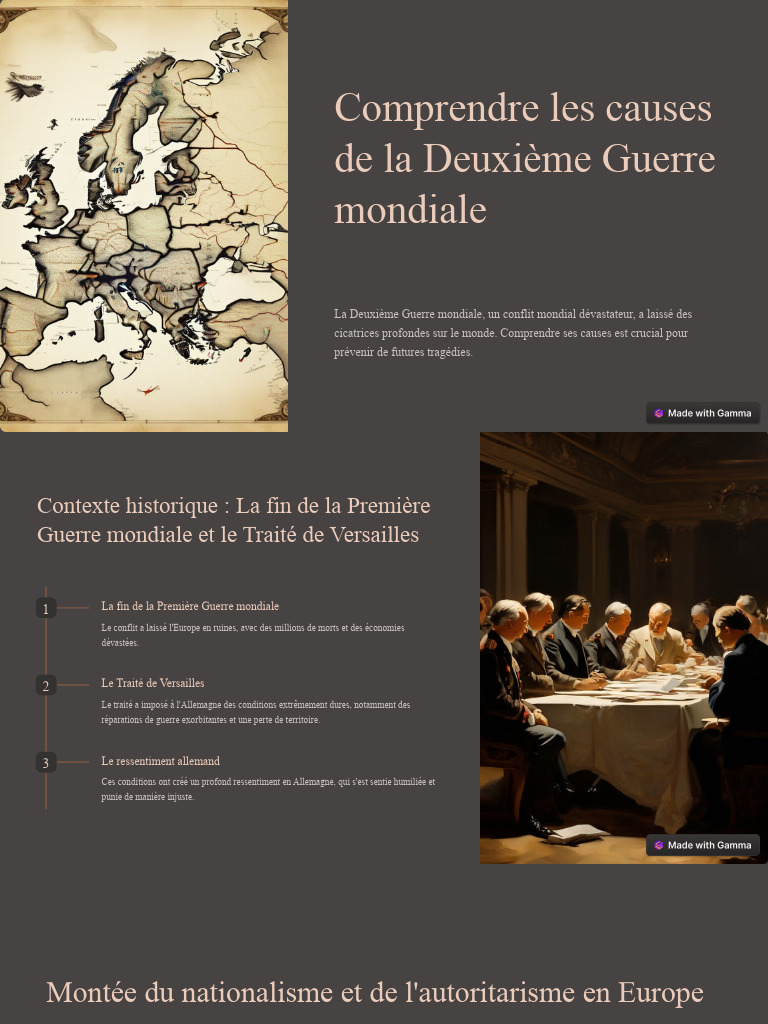 Comprendre Les Causes de La Deuxieme Guerre Mondiale | PDF | Allemagne ...