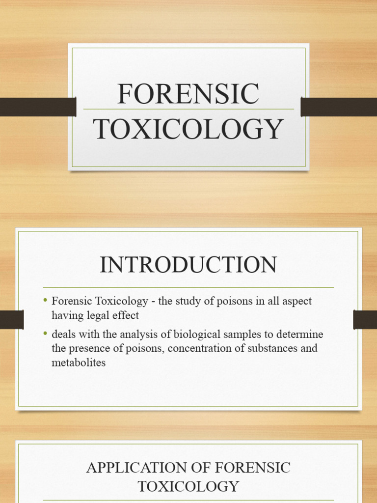Forensic Toxicology | PDF | Pharmacokinetics | Toxicology