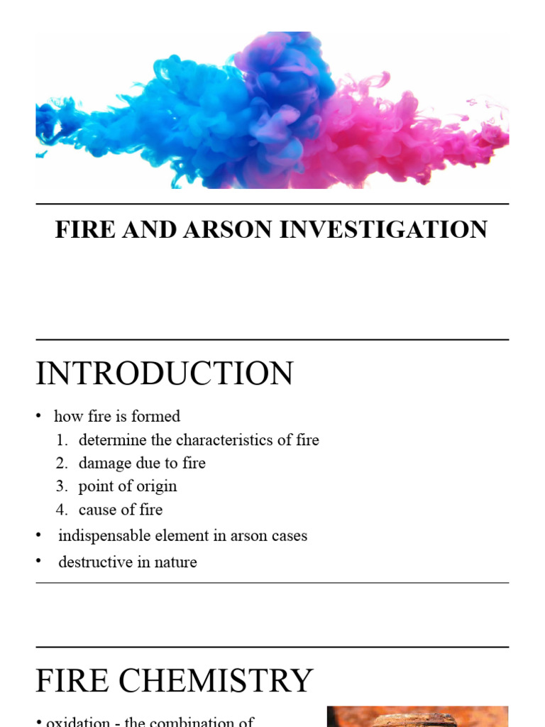 Fire and Arson Investigation | PDF | Fires | Combustion