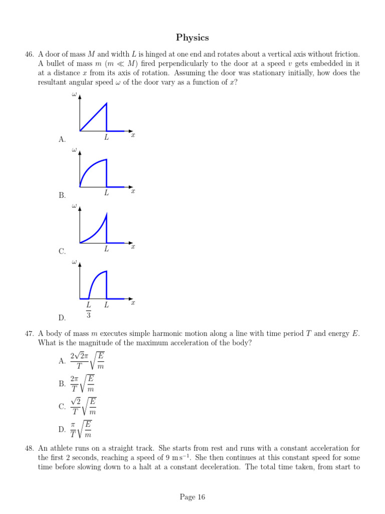 2021 IAT PYQs | PDF | Electron | Acceleration