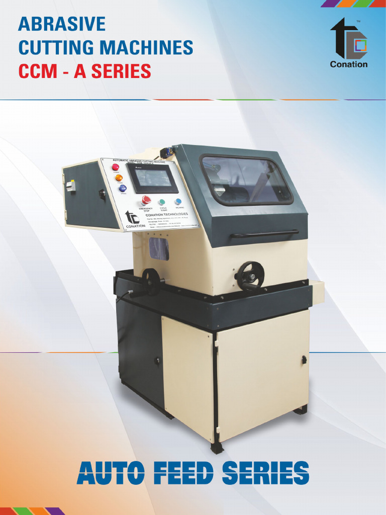 Abrasive Cutting Machines Automatic CCM-5A, 10A, 10plusa From Conation ...