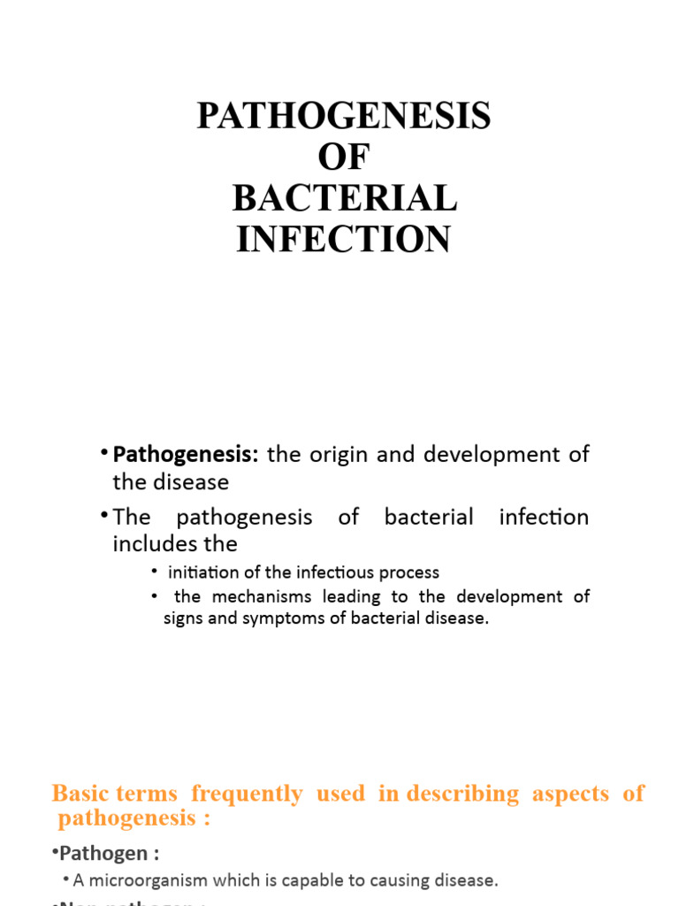 Bacterial Infection Pathogenesis Explained | PDF | Infection | Bacteria