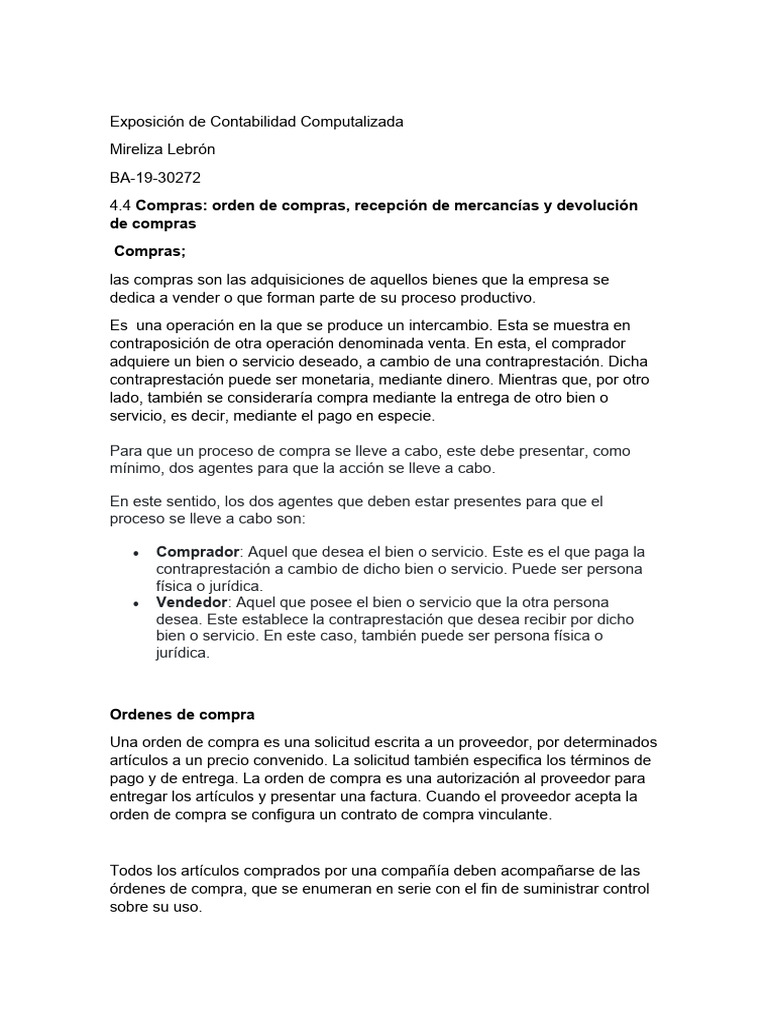 Exposicion de Contabilidad Computalizada | PDF | Business | Economias Exposicion de Contabilidad Computalizada | PDF | Business | Economias