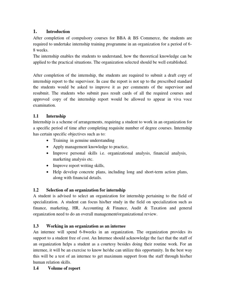 Internship report guidelines | PDF | Methodology | Data