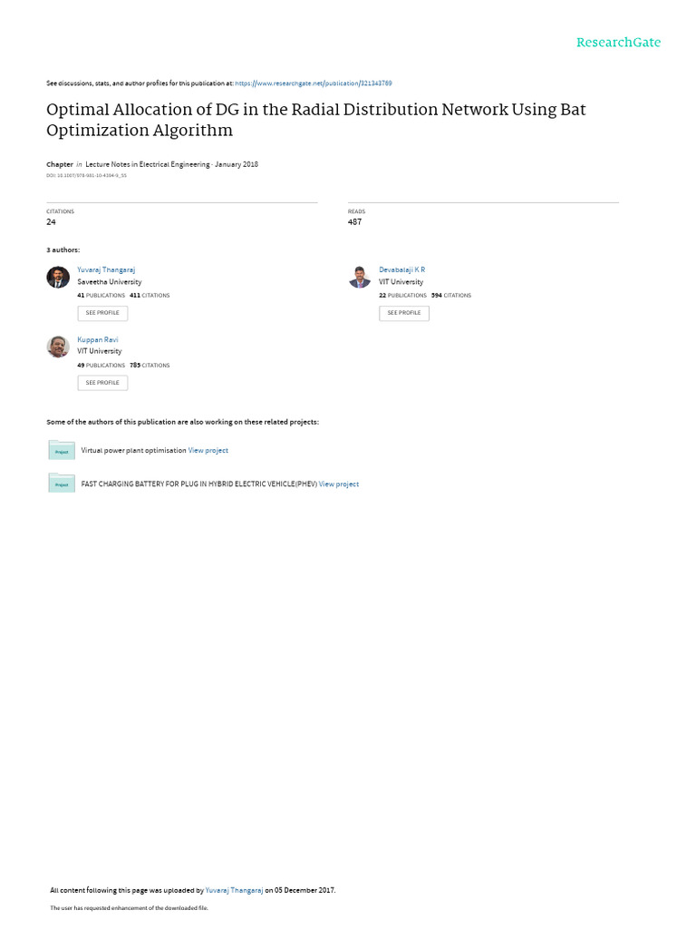LNEE Springer | PDF | Electricity Generation | Mathematical Optimization