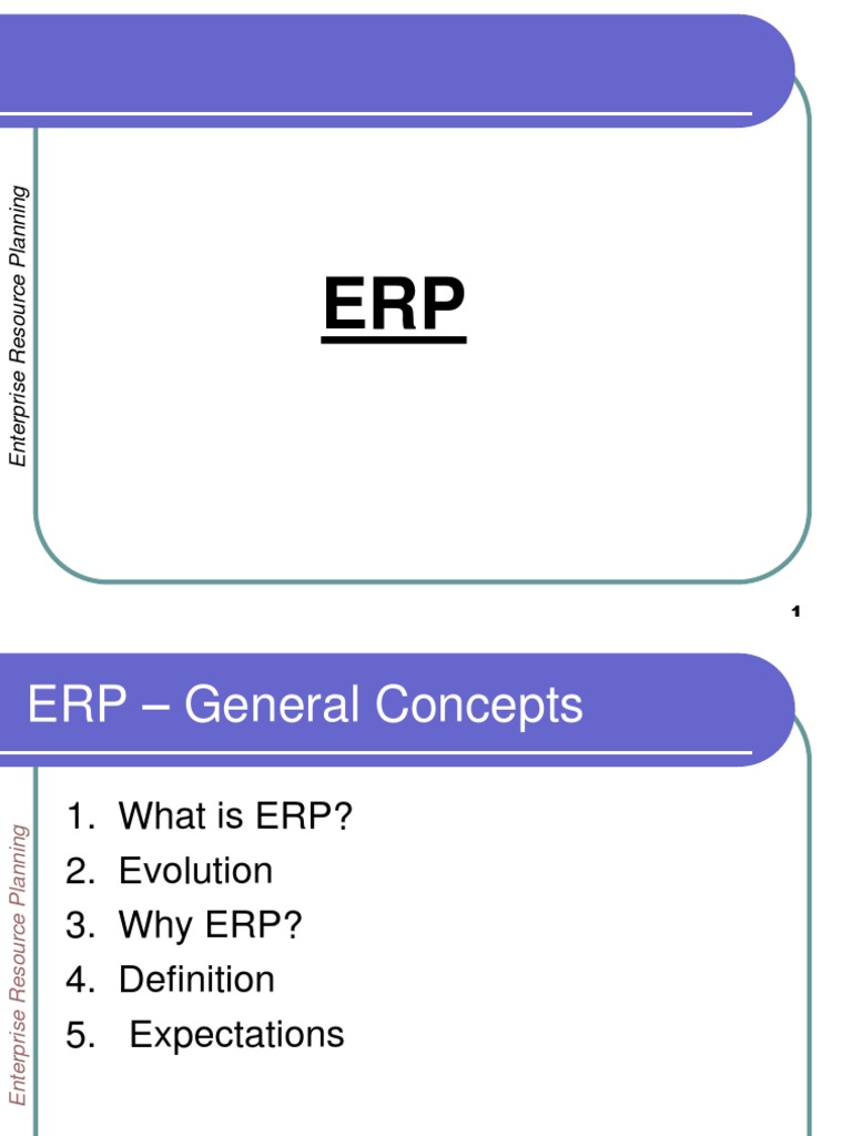 Understanding Enterprise Resource Planning | PDF | Enterprise Resource ...