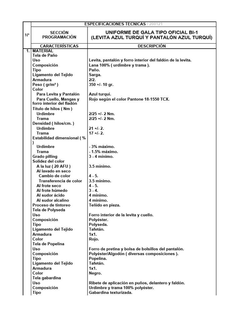 Unif Bi #1 - Oficial | PDF | Pantalones | Textiles