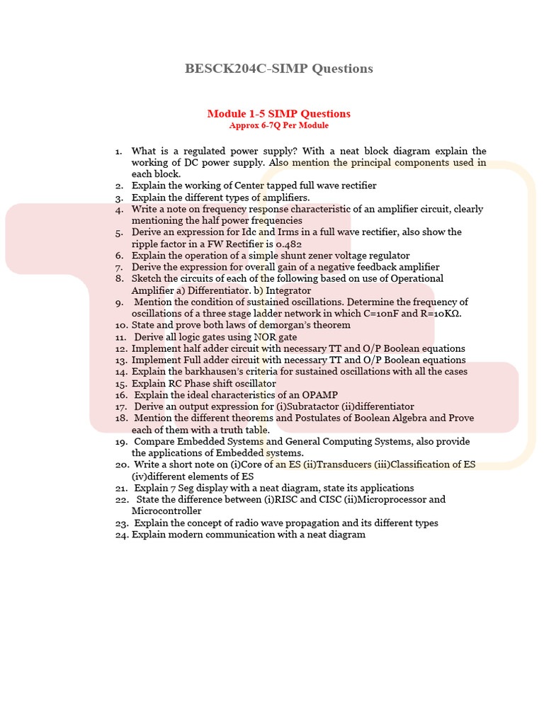 Introduction To Electronics Engineering Simp 2023 Pdf 
