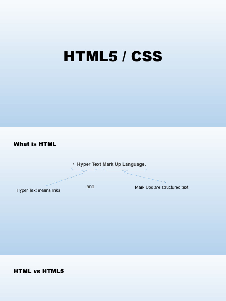 HTML5 | PDF
