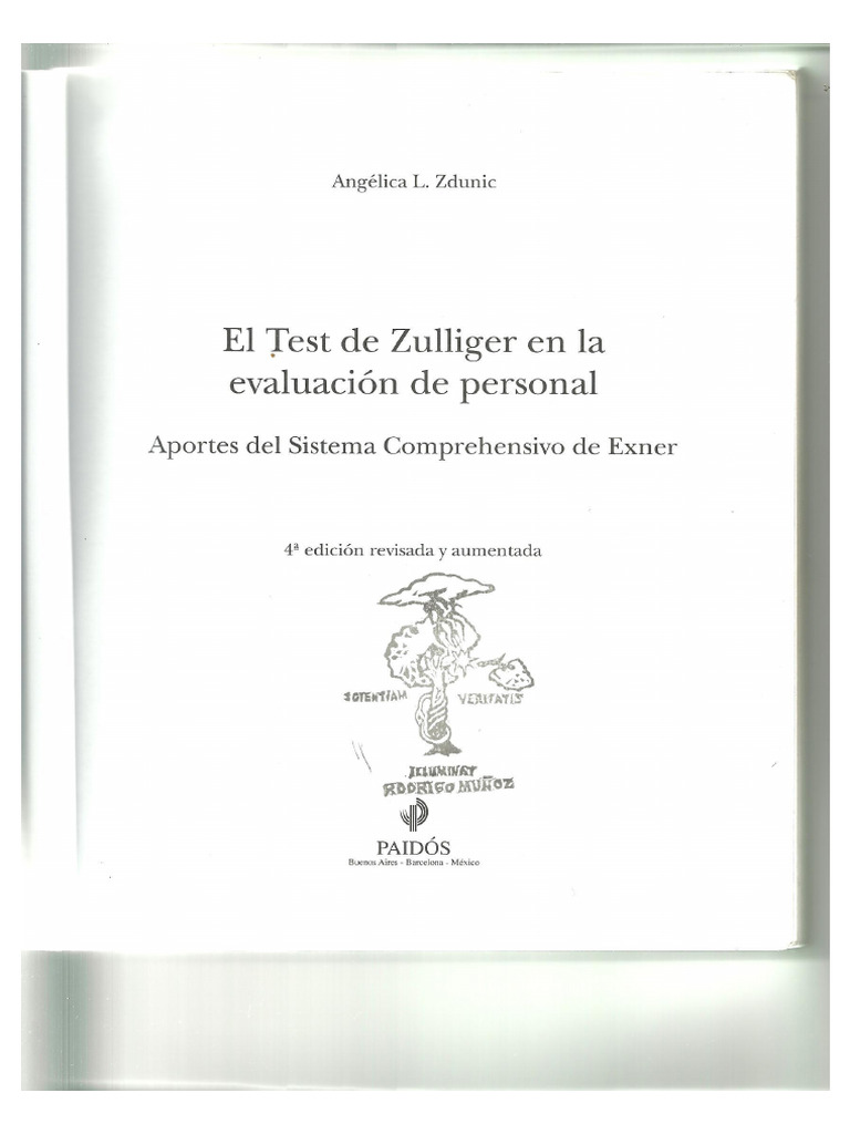 El Test de Zulliger en La Evaluacion de Personal | PDF