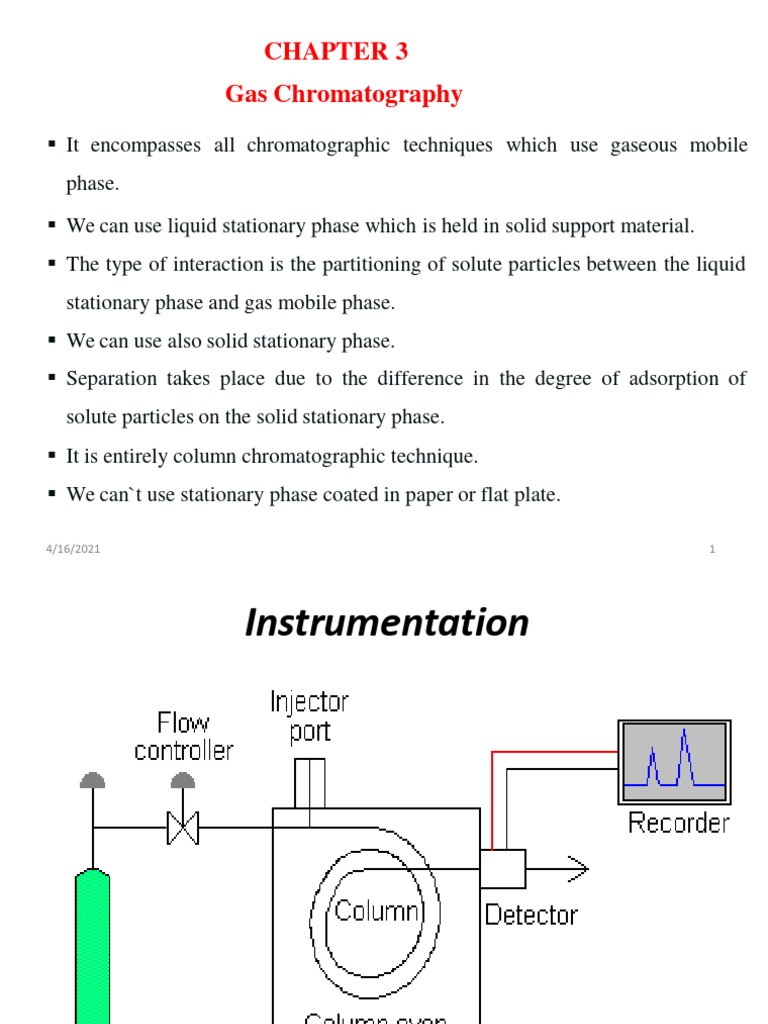 CH 3. Gas Chromatography | PDF | Gas Chromatography | Chromatography