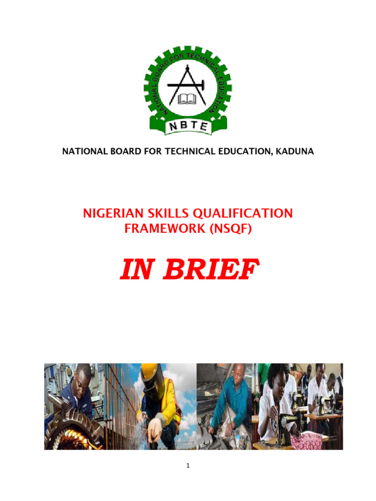 NSQF in Brief 2 | PDF | Business | Technology & Engineering