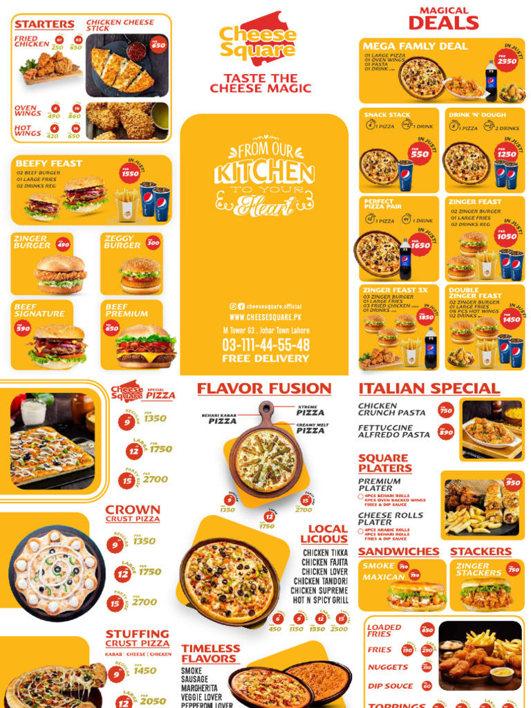 CheeseSquare Menu | PDF