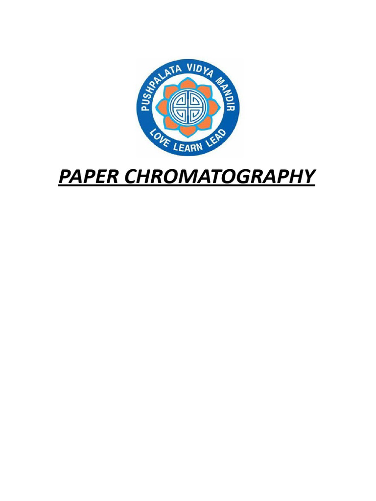 Chemistry Investigative Project | PDF | Chromatography | High ...