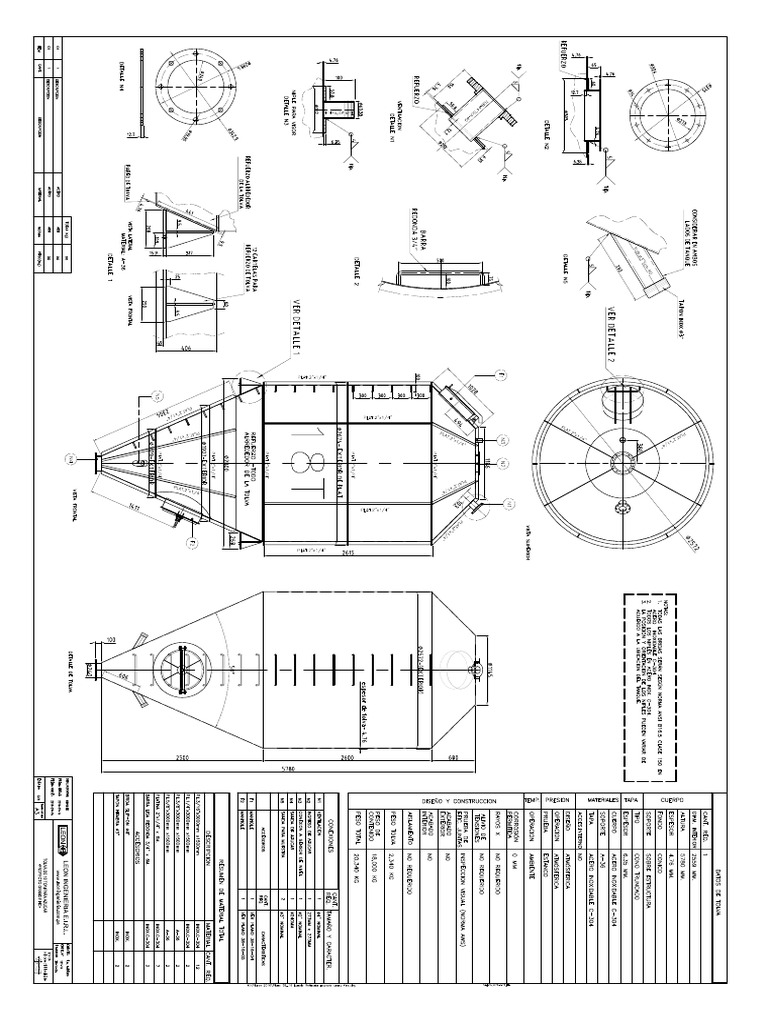 38-16-04 Plano de Fabricación | PDF