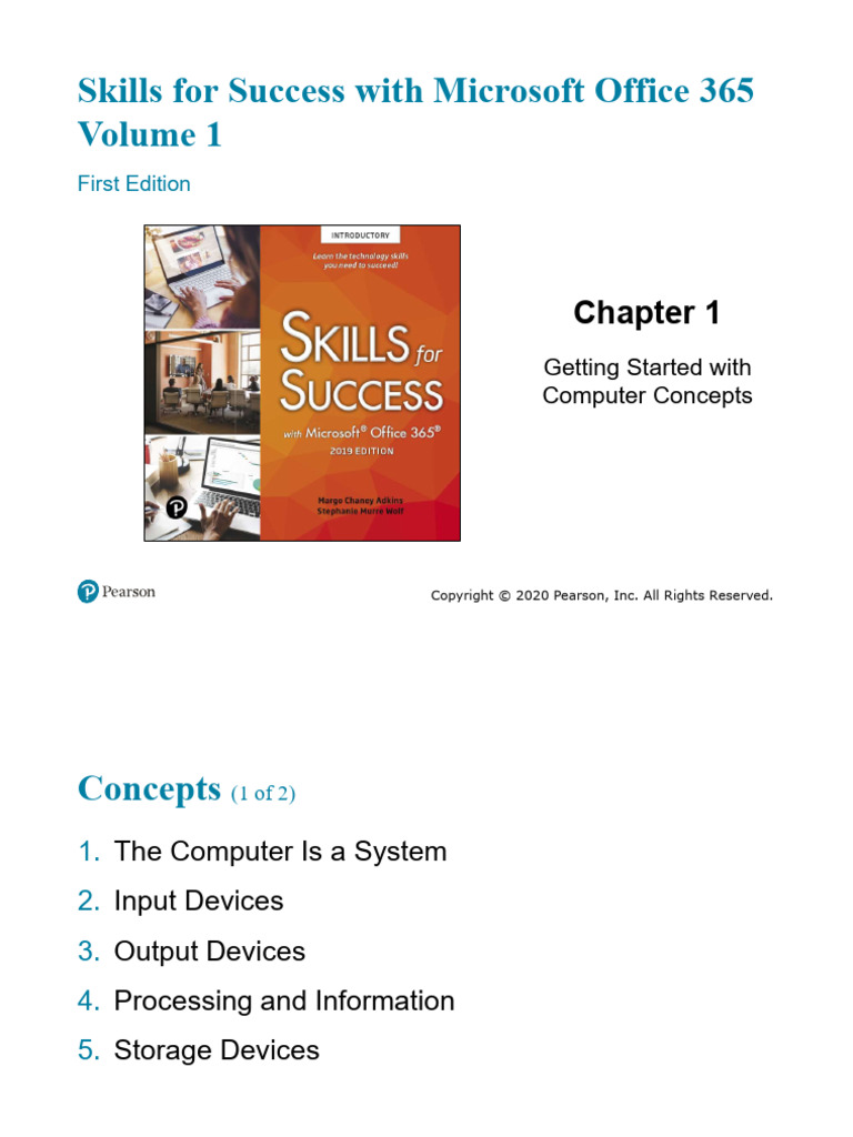 Skills For Success With Microsoft Office 365: First Edition | PDF | Operating System ...