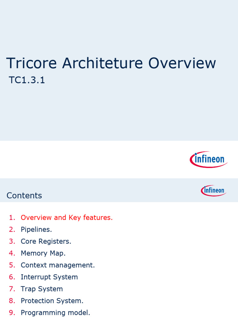 Tricore Architecture 2011 | PDF | Digital Signal Processor | Cpu Cache