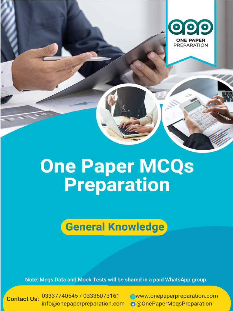 General Knowledge Mcqs File 2 One Paper MCQs Preparation | PDF | United ...