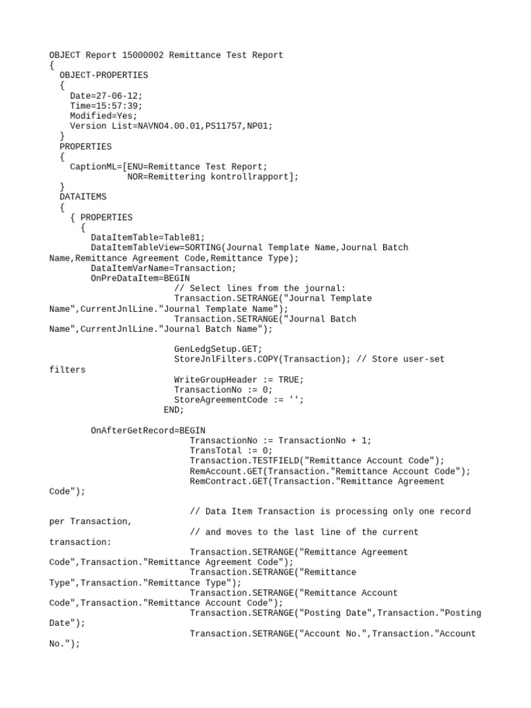 Rem Test report | Download Free PDF | Database Transaction | Financial ...