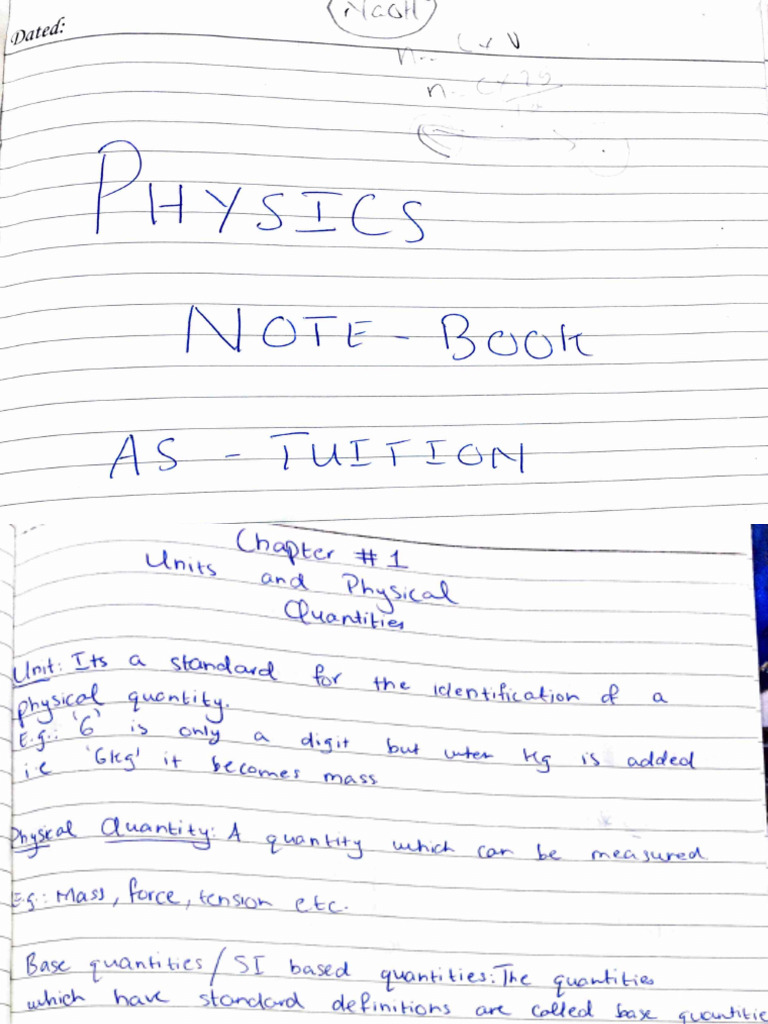 As Physics Notes | PDF