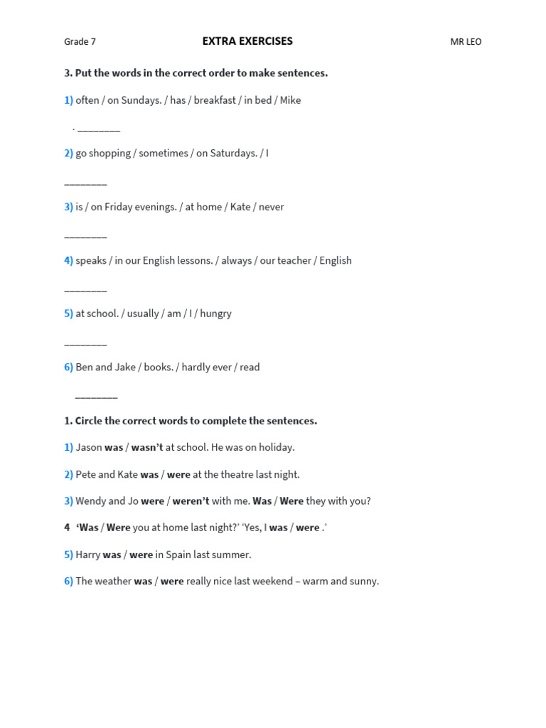 Grade 7 Extra 2 | PDF