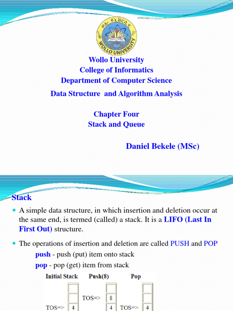 Stack And Queue Pdf Queue Abstract Data Type Computing 