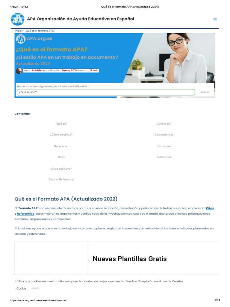 Qué Es El Formato APA (Actualizado 2024) | PDF | Estilo apa | Bibliografía