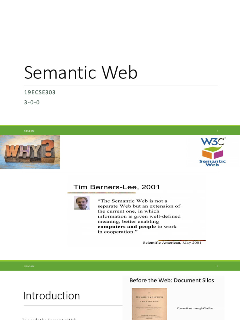 Understanding the Semantic Web Basics | PDF | World Wide Web | Internet & Web