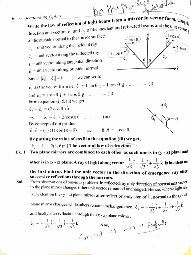 Reflection Practice Questions | PDF