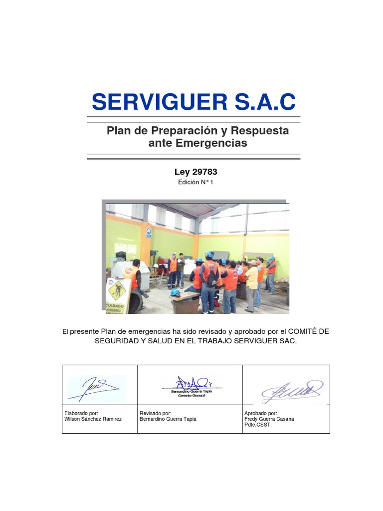 Plan de Prep y Resp Emerg MEGA 2021 | PDF | Emergencia | Riesgo