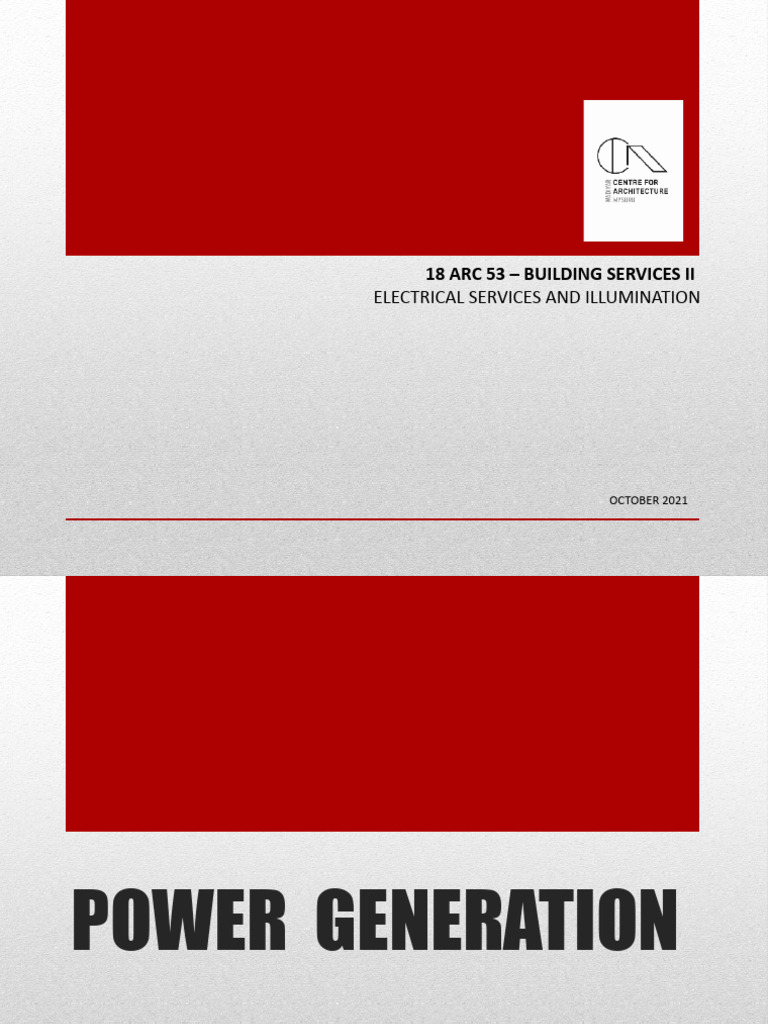 Sem 5 Building Services II Electrical Class 2 | PDF | Transformer ...