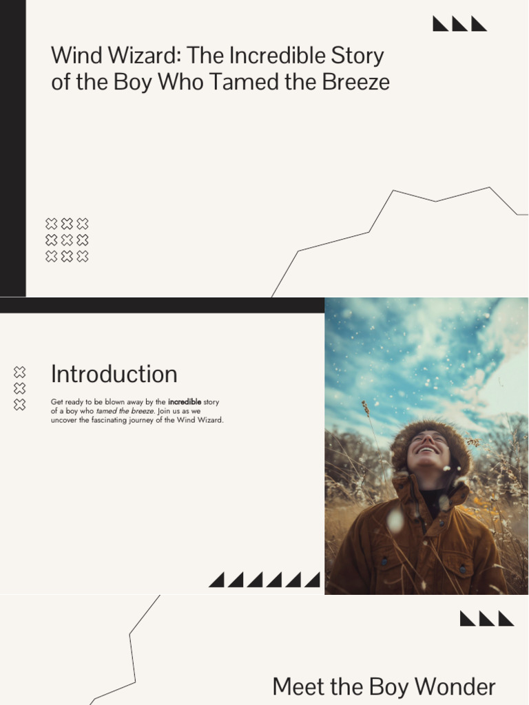 Slidesgo Wind Wizard The Incredible Story of The Boy Who Tamed The ...