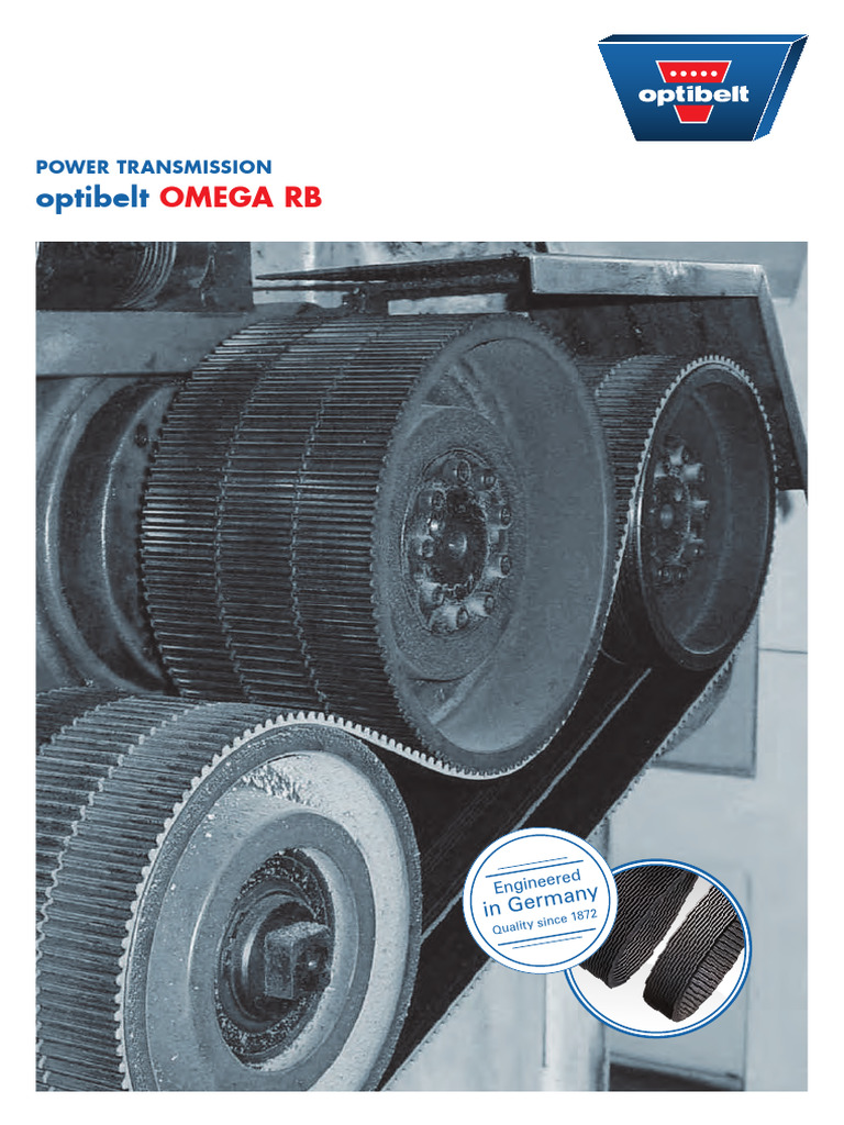 Optibelt Omega RB Mill Drives | PDF | Belt (Mechanical) | Mechanical ...