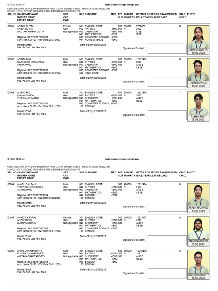 Cbseit - in Cbse Web Regn Repreg1.Aspx | PDF | Educational Assessment ...