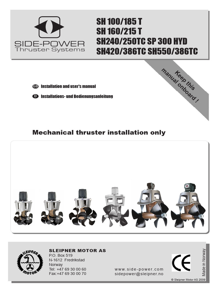 Hydraulic Thrusters | PDF | Mechanical Engineering