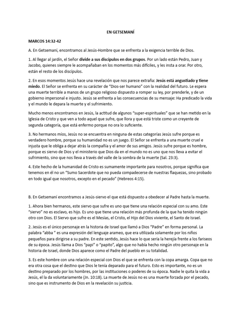 En Getsemaní | PDF | Jesús | Pecado