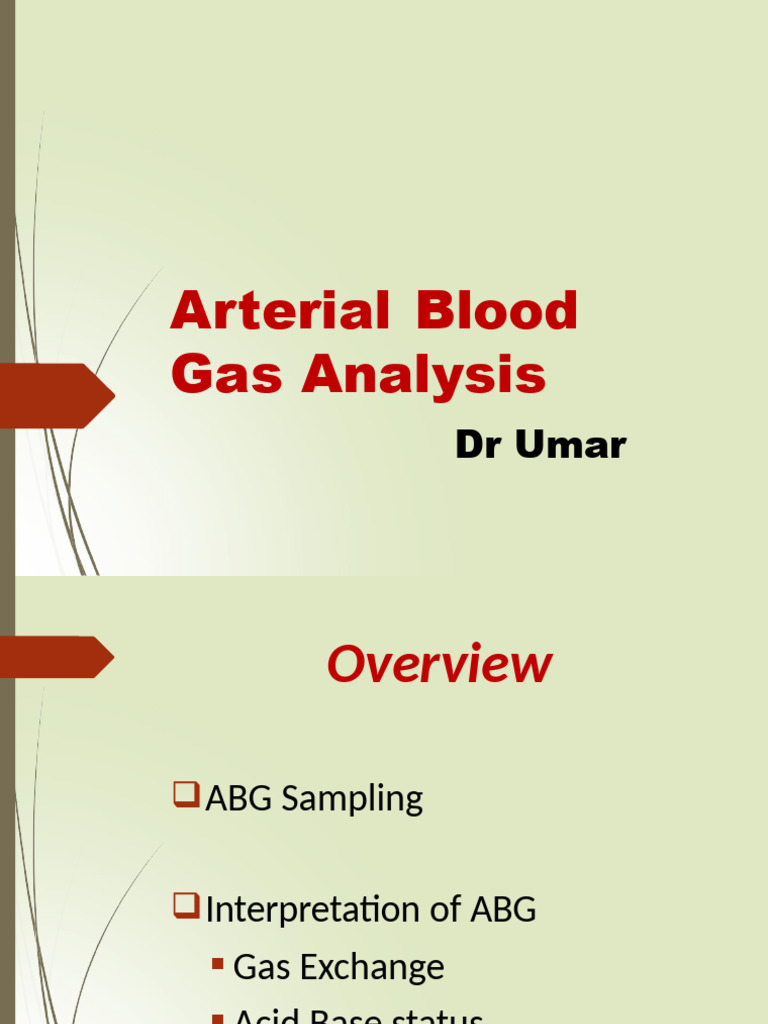 Abg Interpretation | PDF | Intensive Care Medicine | Clinical Medicine