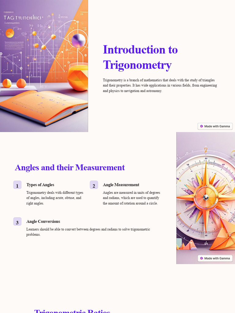 Introduction To Trigonometry | PDF | Trigonometry | Trigonometric Functions
