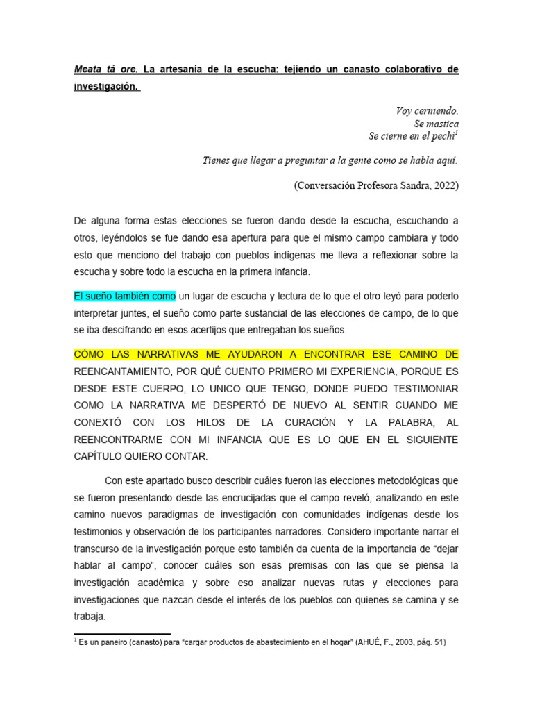 Meata Tá Ore | PDF | Conocimiento | Etnografía