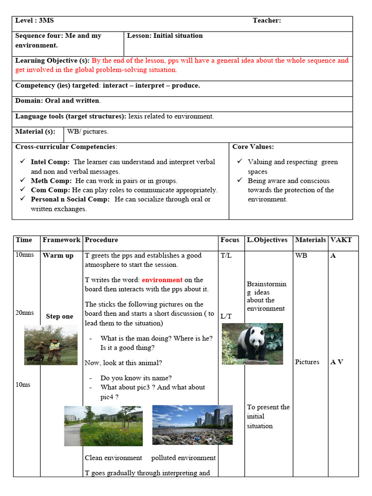 3ms Sequence 4 Lesson Plans Pdf Pollution Learning