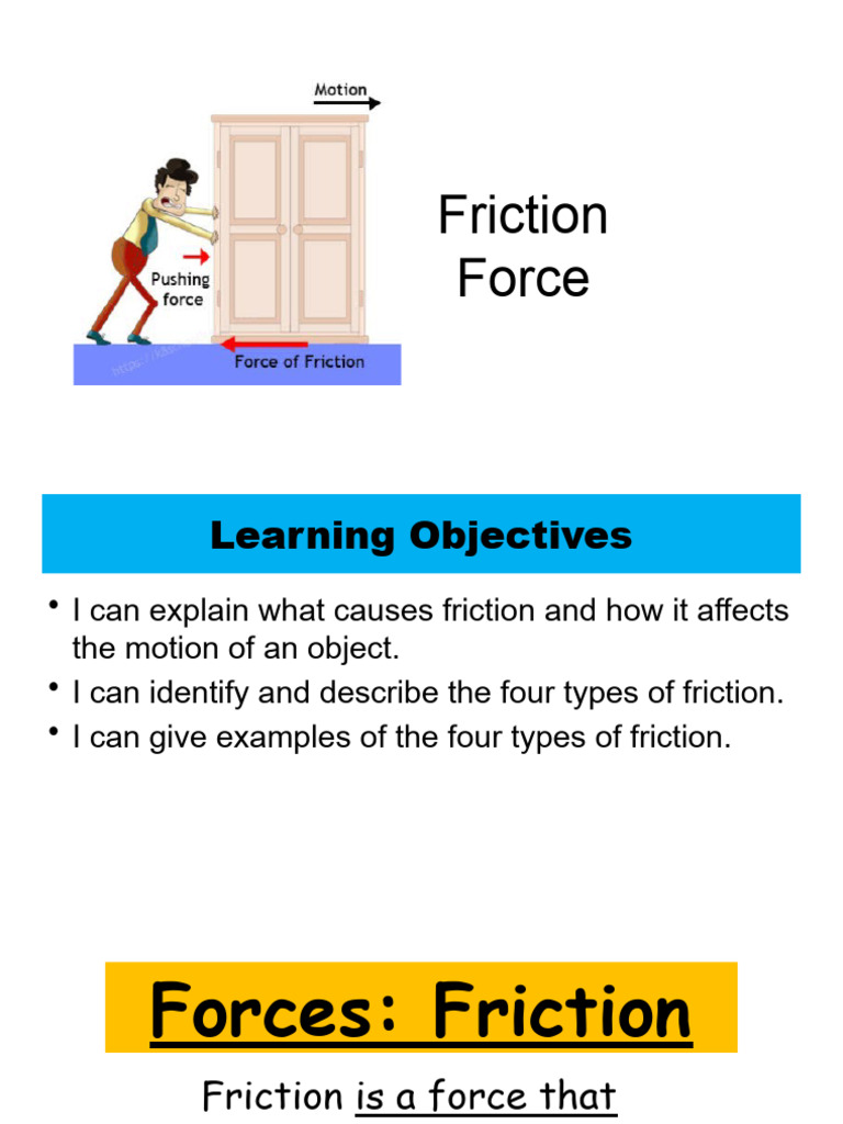 Friction Pdf Friction Force