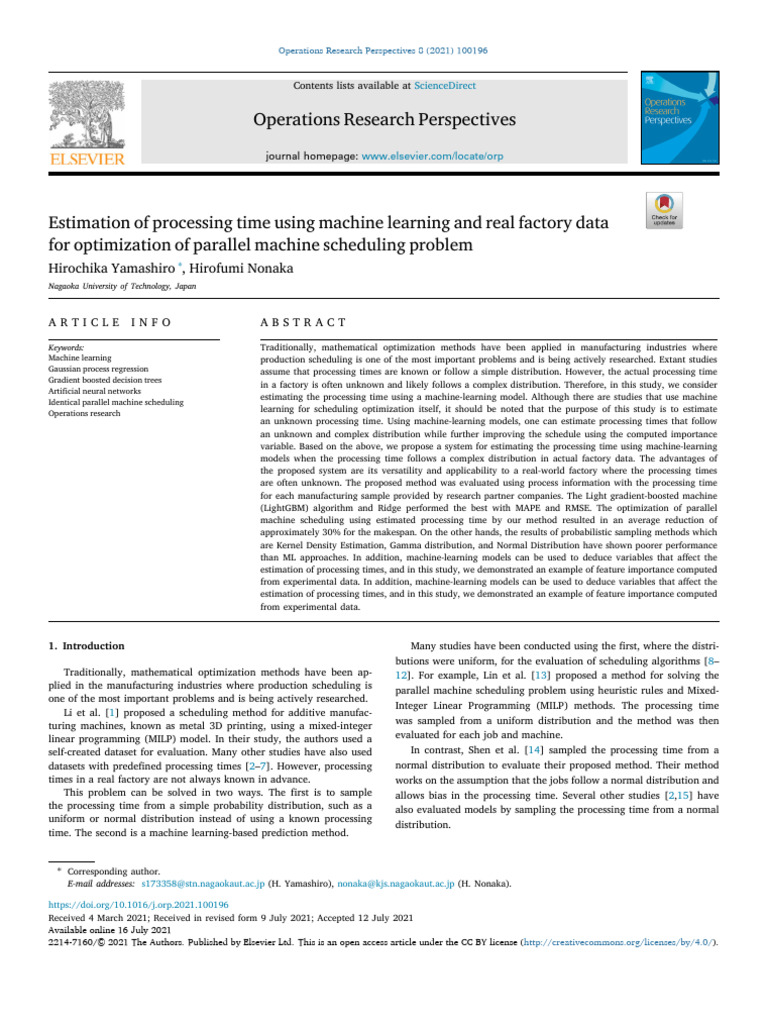 یاماشیرو و نوناکا (2021) | PDF | Machine Learning | Regression Analysis