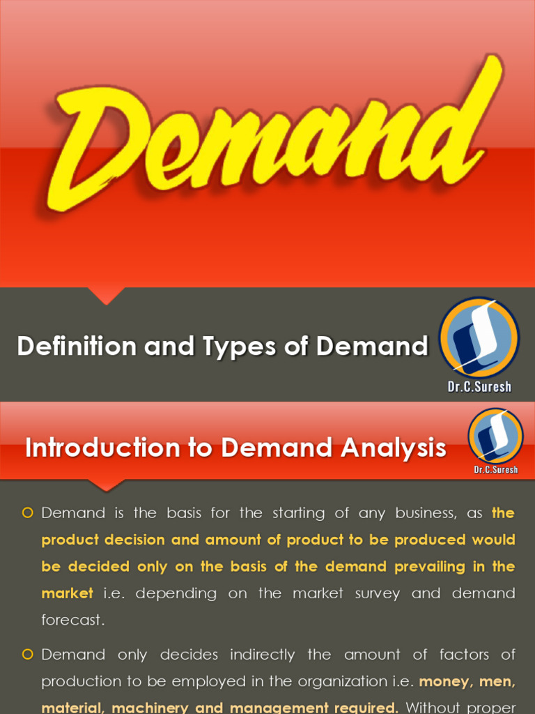 06 Demand Mean and Types | PDF | Demand | Goods