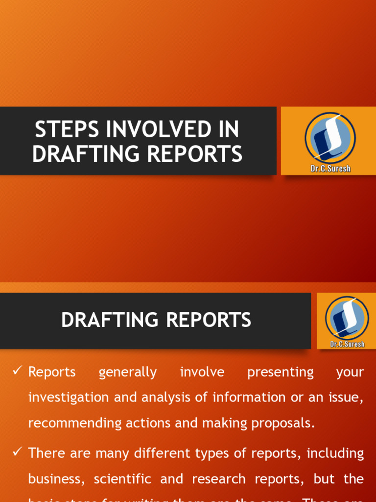 18 Steps Involved in Drafting Reports | PDF | Apa Style | Cognition