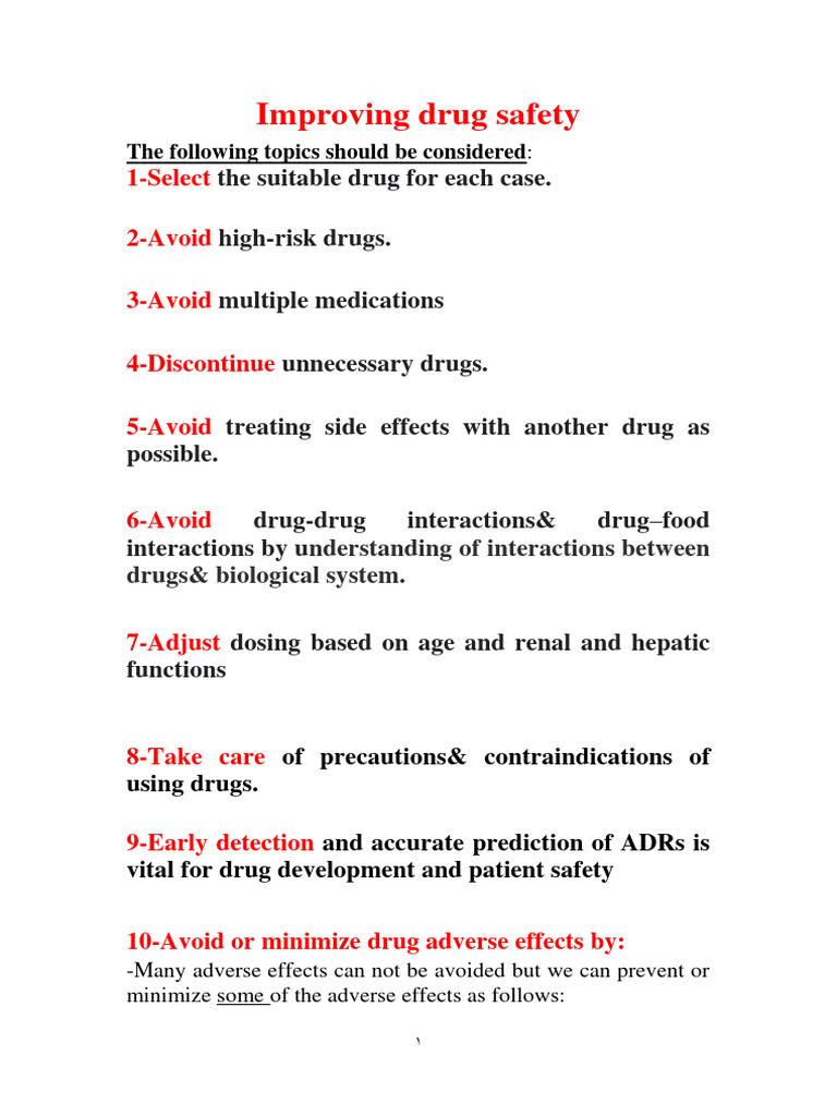 Improving Drug Safety | PDF | Adverse Effect | Drug Withdrawal