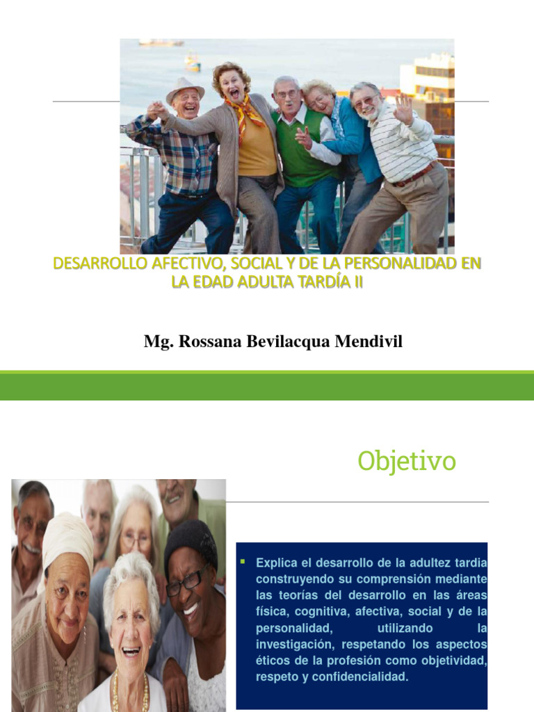 Semana 12.desarrollo Afectivo, Social y de La Personalidad en La Adultez Tardia II | PDF ...