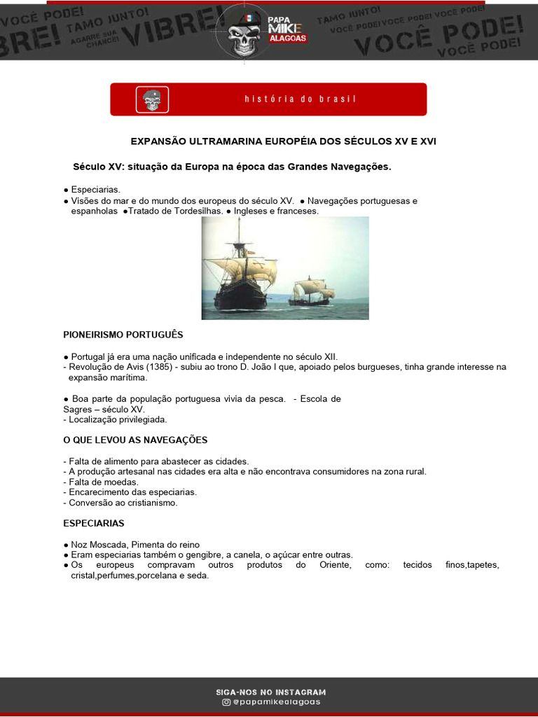 APOSTILA - HISTÓRIA DO BRASIL Comprimido | PDF | Escravidão | Brasil