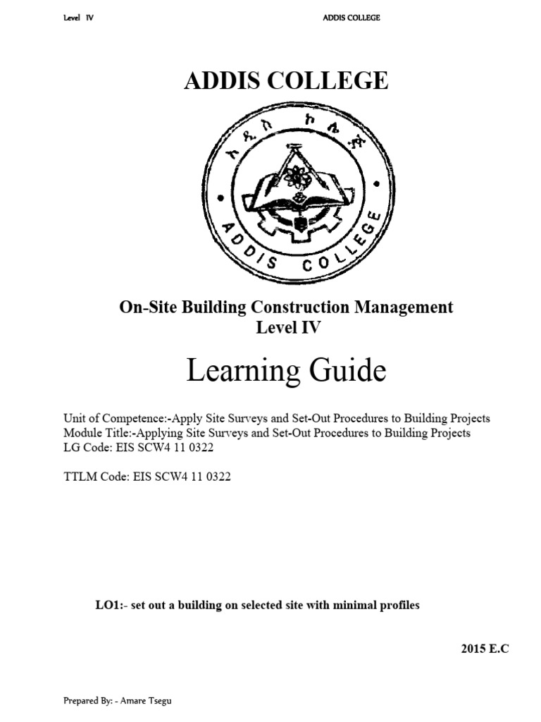 Building Site Surveys & Set-Out Guide | PDF | Surveying | Deep Foundation