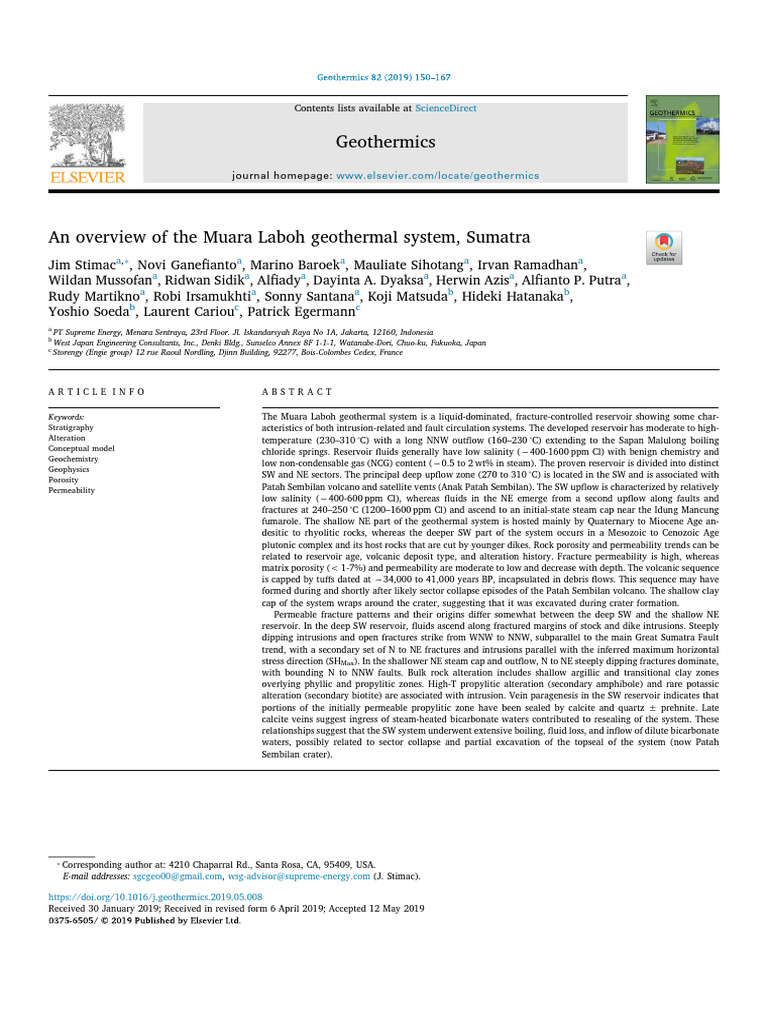 Overview of Muara Laboh Geothermal System | PDF | Self-Improvement